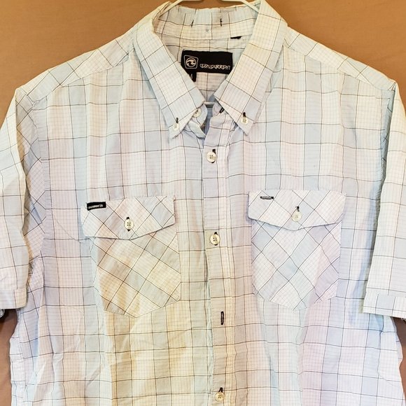Ocean Current | Shirts & Tops | Ocean Current Shirt Short Sleeve Plaid ...
